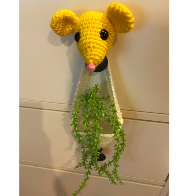 Crochet knitting handmade Multipurpose Mouse Container Holder | Shopee ...