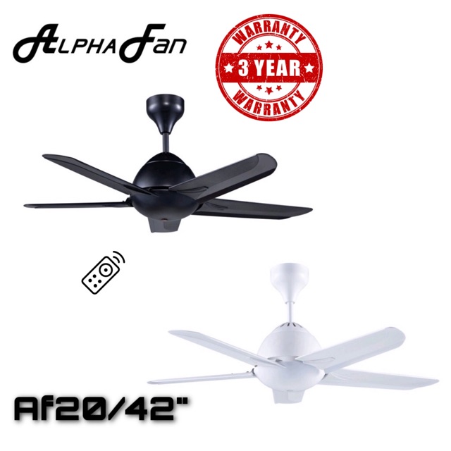 Alpha Ceiling Fan AF20/42” With Remote Control | Shopee Malaysia