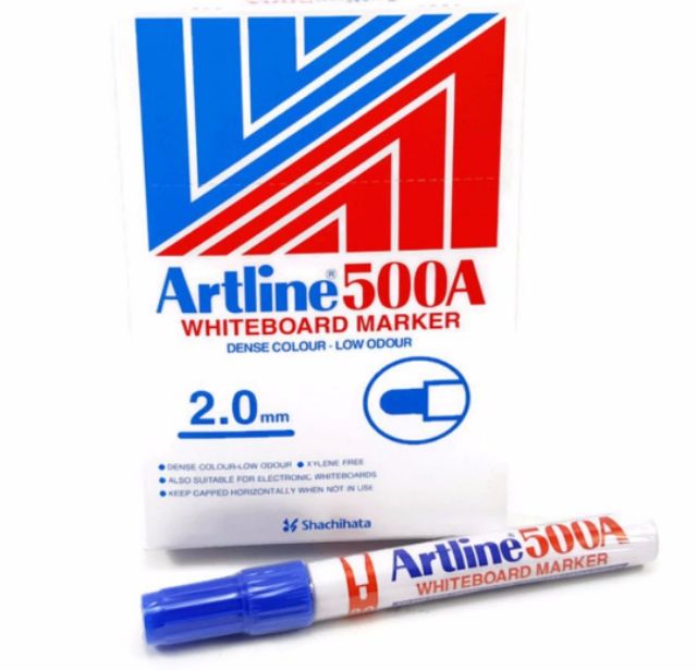 Artline 500A Whiteboard Marker 2.0mm - 12pcs/Box (ready stock) | Shopee ...