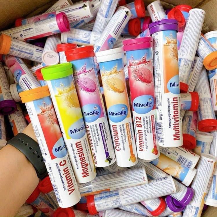 Mivolis effervescent tablets supplement Vitamin C and other types to increase resistance - 20 ...