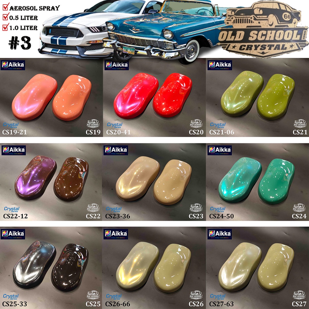 AIKKA Old School CRYSTAL Series/ Car Paint / Motor Car Body Paint ...