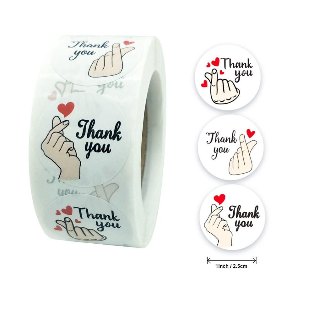 🦖SmartBlue Thank You Sticker / Label Stickers / Pelekat Terima Kasih ...