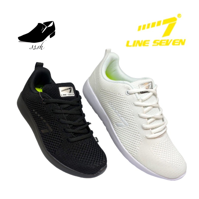 Line 7 Unisex Breathable Running Sport Shoes / Kasut Sekolah / School ...
