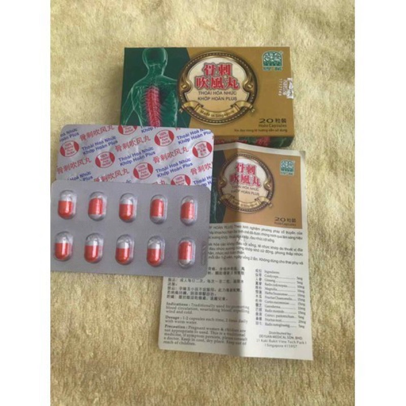 Genuine SINGAPORE PLUS SINGAPORE Osteoarthritis - 20 TABLETS | Shopee ...
