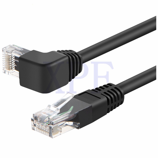 CAT6 UTP 26AWG RJ45 Cable Side Angled L Shape RJ45 Patch Cord Shape ...