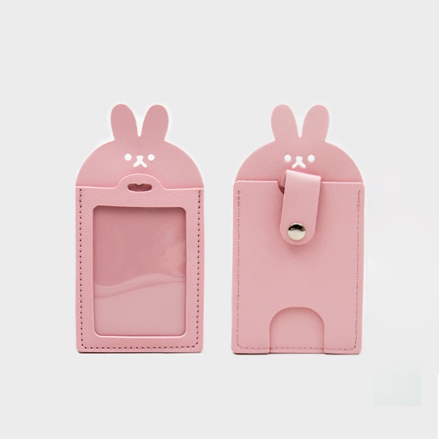 Daiso Korea Photocard Holder Cute Card Case Animal Card Case (Pink ...