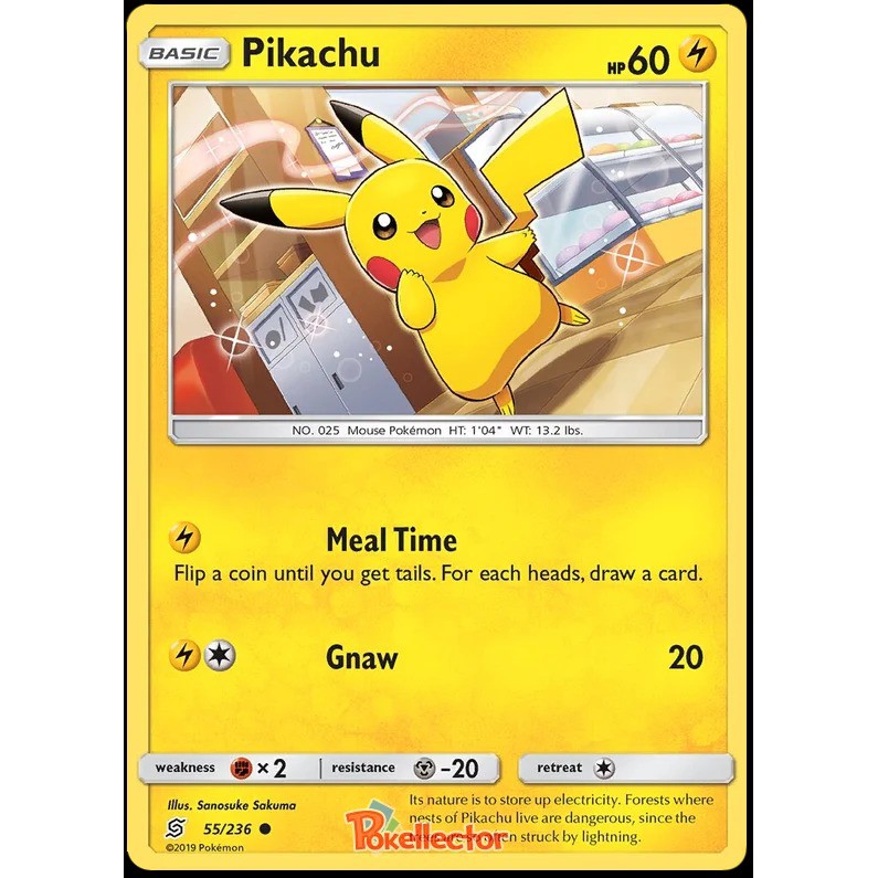 Pikachu - 55/236 - Common Unified Minds - Pokémon REAL Card TCG ...