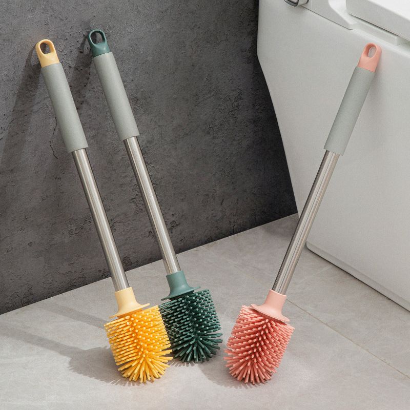 Toilet Brush Household Long Handle No Dead Angle Cleaning Brush ...