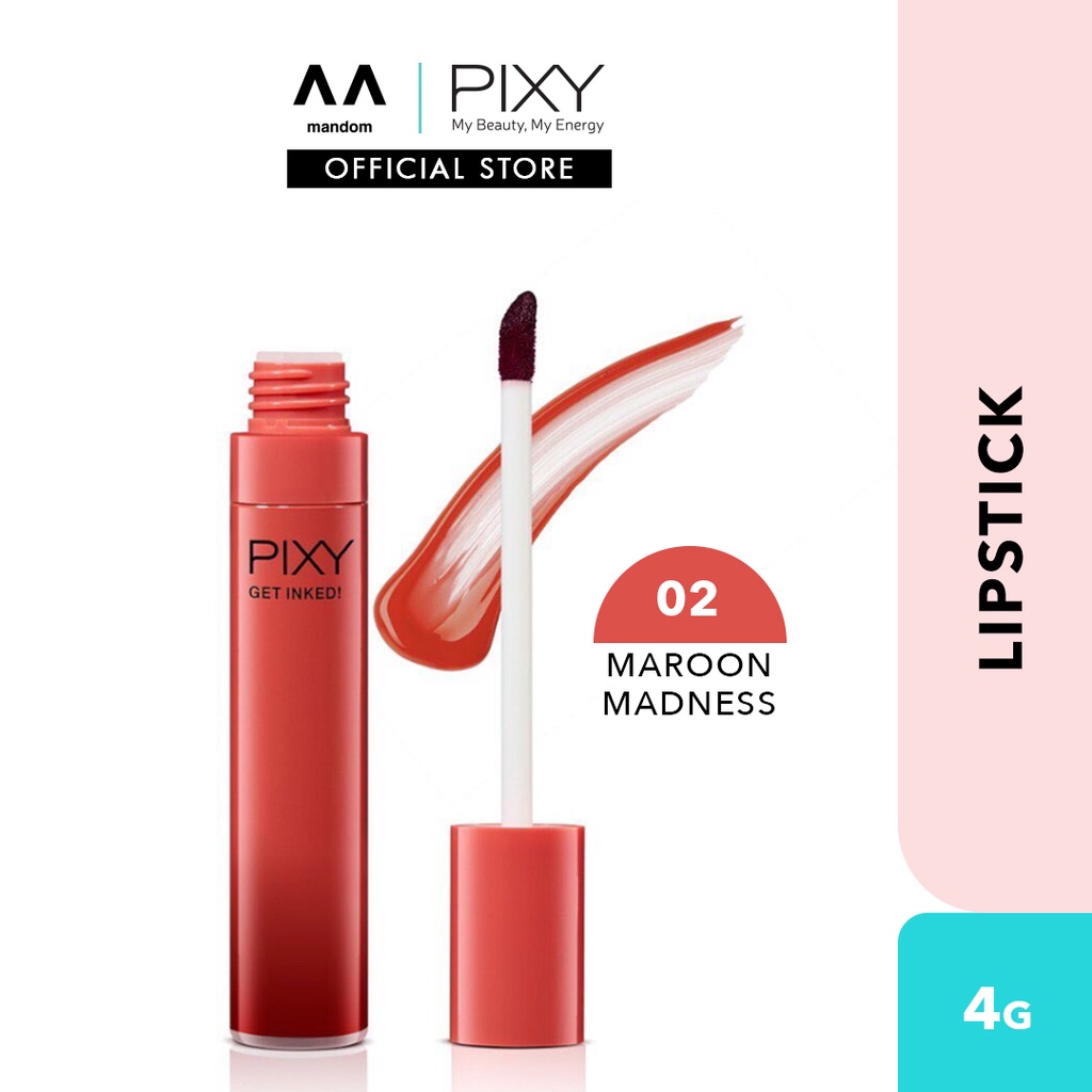 PIXY High Pigmented Colour Get Inked 4g (lip tint, lip liquid, lip ...