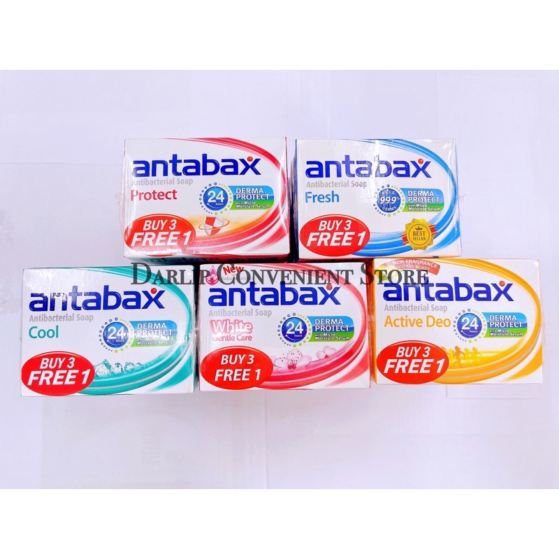 Antabax Antibacterial Bar Soap 3x85g Protect｜Fresh｜Cool｜White Gentle ...