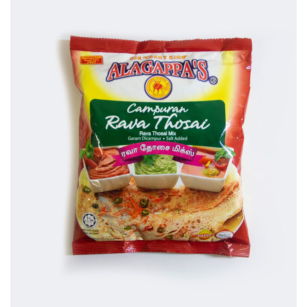 Tepung Rava Thosai Alagappa's - Rava Thosai Flour 阿拉咖巴拉法多喜粉 (Packing ...