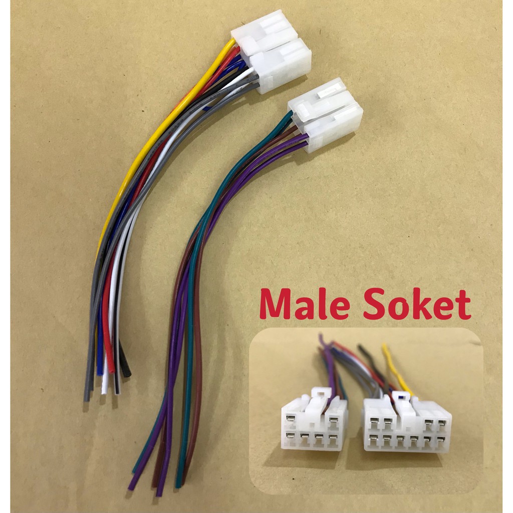 OEM Car Audio Player Socket Male Soket/Female Soket For Toyota ...