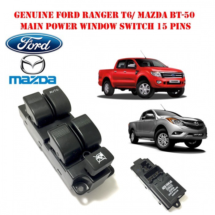 ORIGINAL FORD RANGER T6 AND MAZDA BT50 POWER WINDOW MAIN SWITCH ...