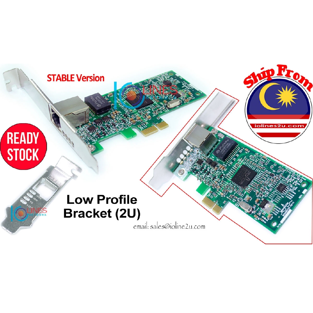 Broadcom BCM5751 1000mbps Gigabit PCIe Network Card Boot Rom Low Profile NIC | Shopee Malaysia