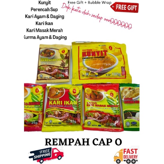 🔥READY STOCK🔥 SERBUK REMPAH CAP O ORIGINAL KEDAH / IKAN / AYAM / DAGING ...