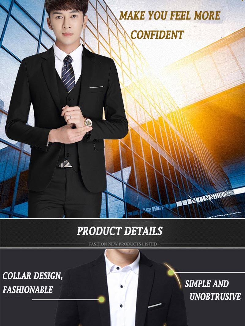 🇲🇾 LOCAL STOCK🔥 Men's Blazer Formal Black Blazer Lelaki Jacket Business ...