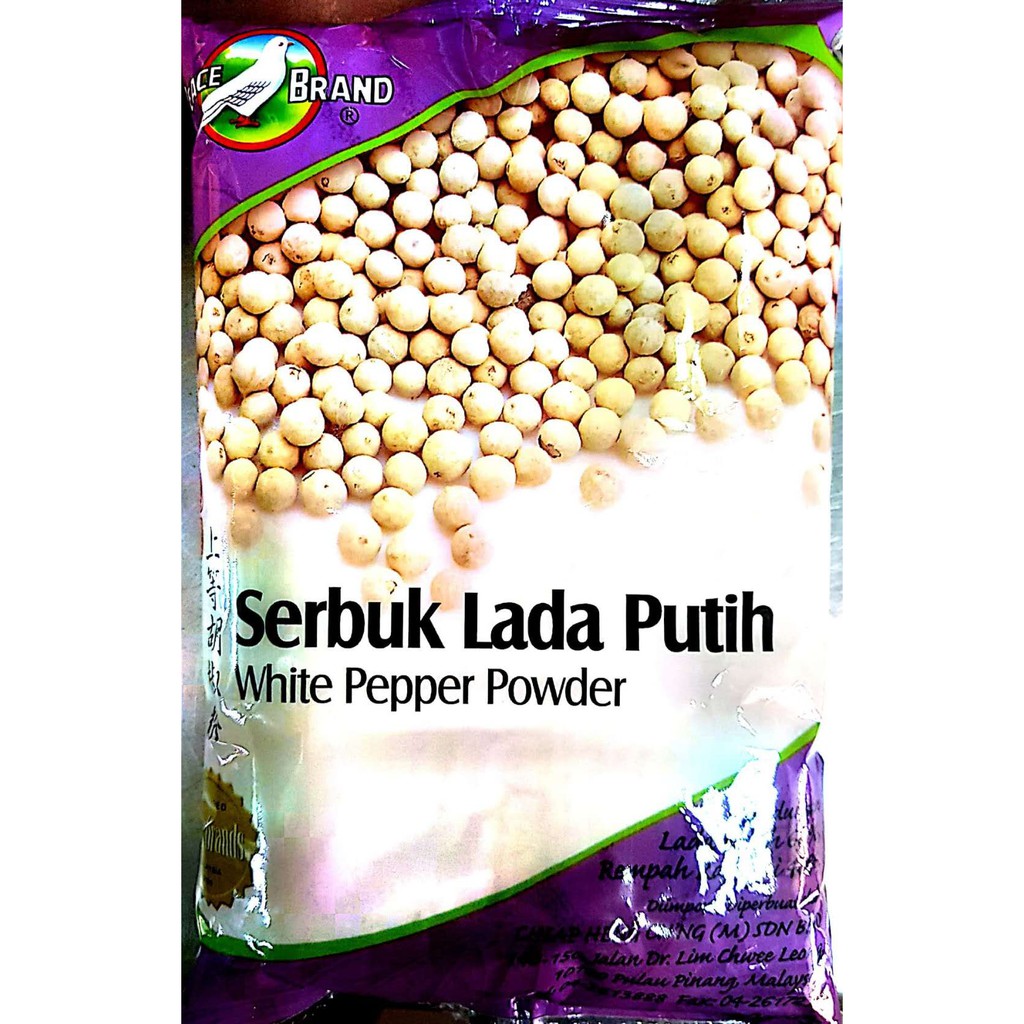 PEACE BRAND SERBUK LADA PUTIH / WHITE PEPPER POWDER 500g | Shopee Malaysia