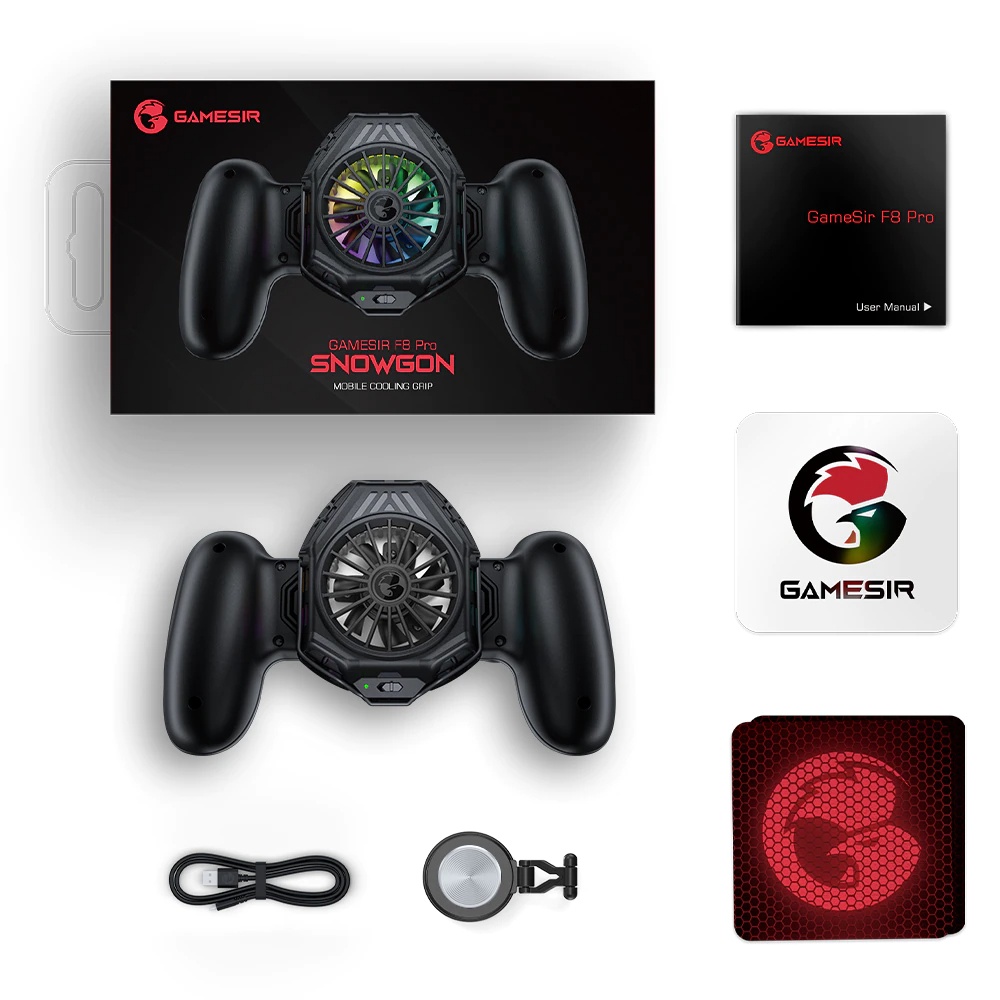 GameSir F8 Pro Snowgon Mobile Cooling Gamepad, Mobile Phone Cooler with ...