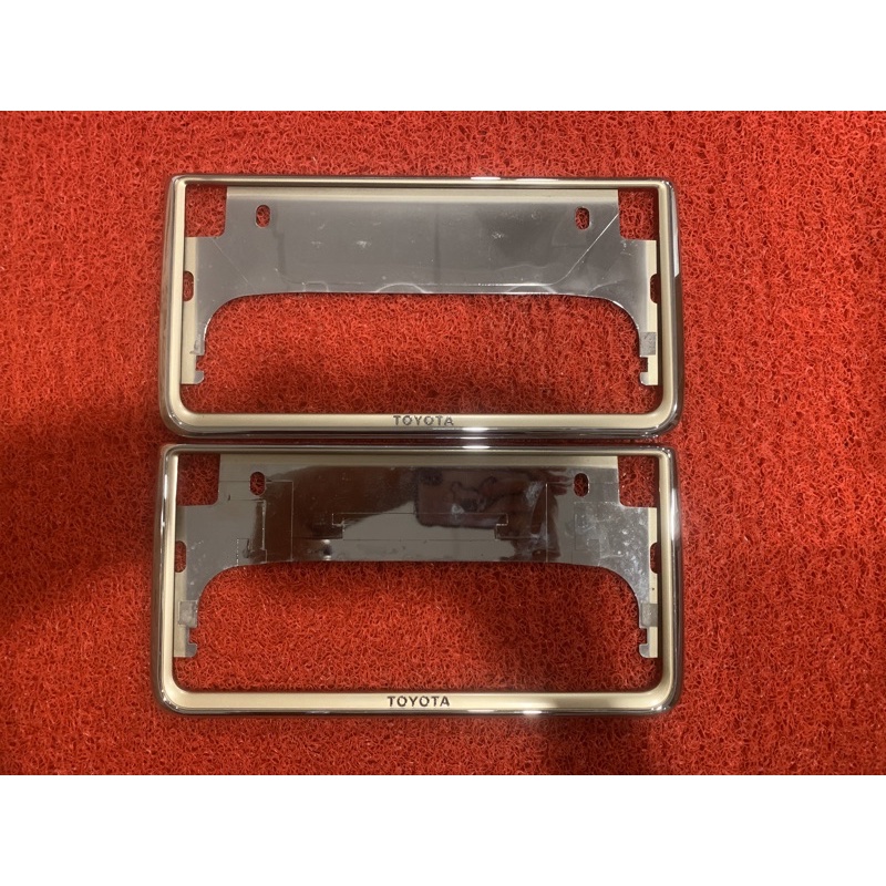 TOYOTA FRAME PLATE GOLD FOR ALL MODEL CAR MYVI VELLFIRE ALPHARD PASSO ...