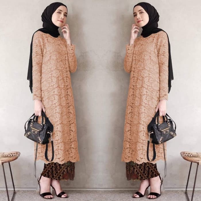 Coksu Tunic Brukat Kebaya Top and Other Colors | Shopee Malaysia