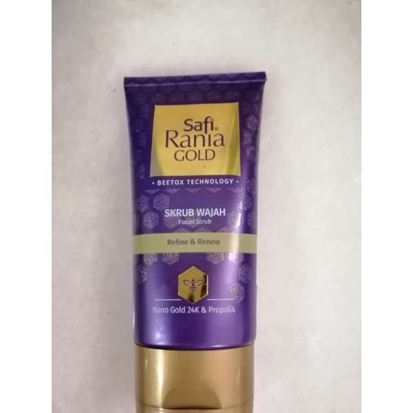 Safi Rania Gold Skrub Wajah 60g | Shopee Malaysia