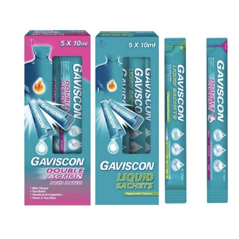 Gaviscon Liquid Sachet (Normal / Double Action) | Shopee Malaysia