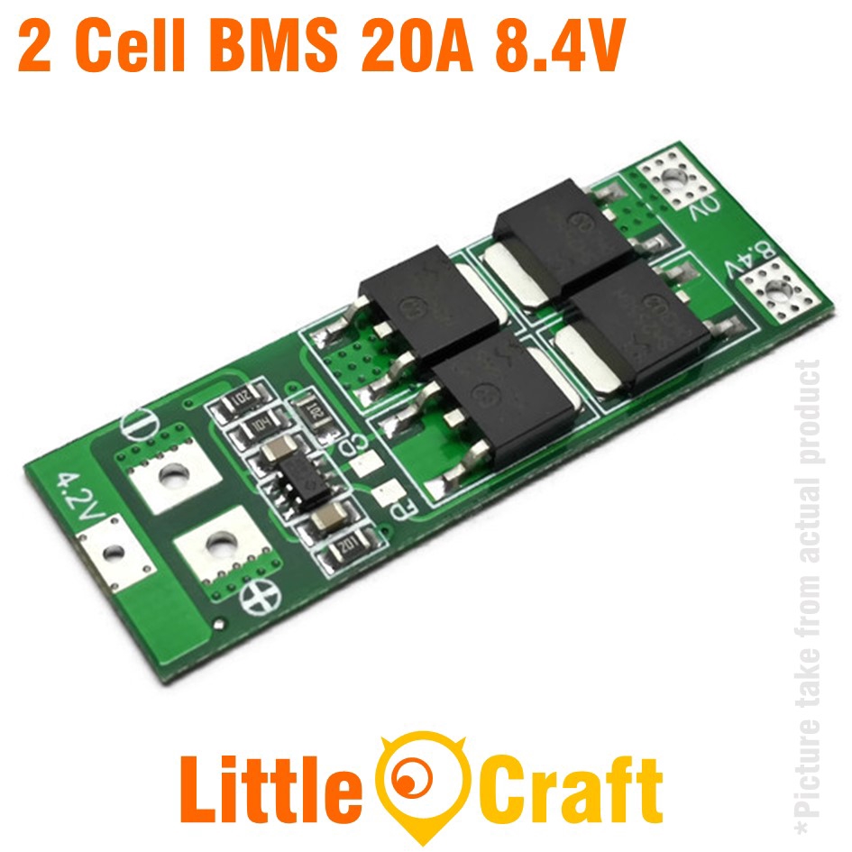 HX-2S BMS 2 Cell 8.4V 20A Li-ION Battery Charge/ Discharge Protection ...