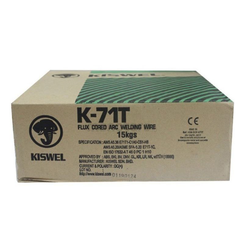 KISWEL K-71T FLUX CORED CO2 WELDING WIRE 1.0mm / 1.2mm / 1.6mm | Shopee ...