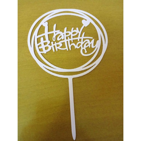 Happy Birthday Cake Topper - Plastic material | Shopee Malaysia