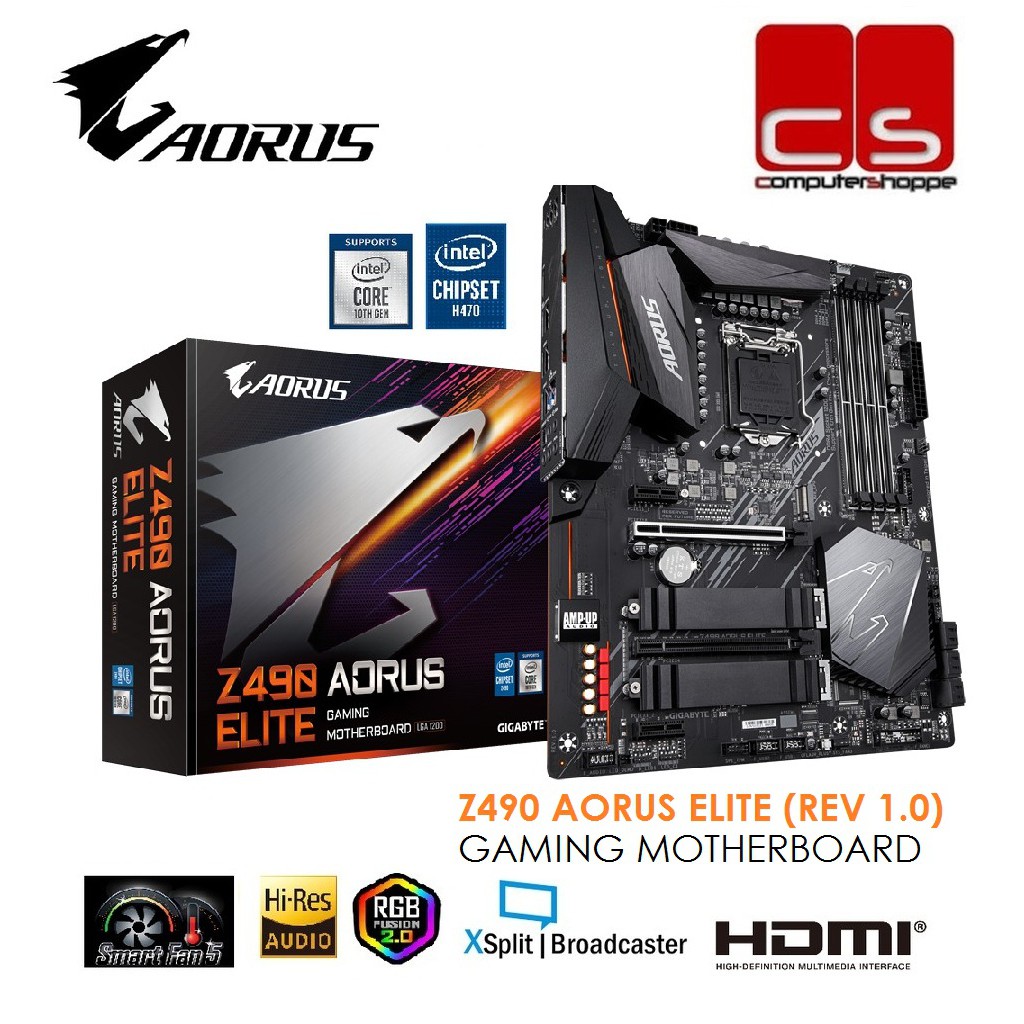 Gigabyte Aorus Z490 Elite Gaming Motherboard | Shopee Malaysia