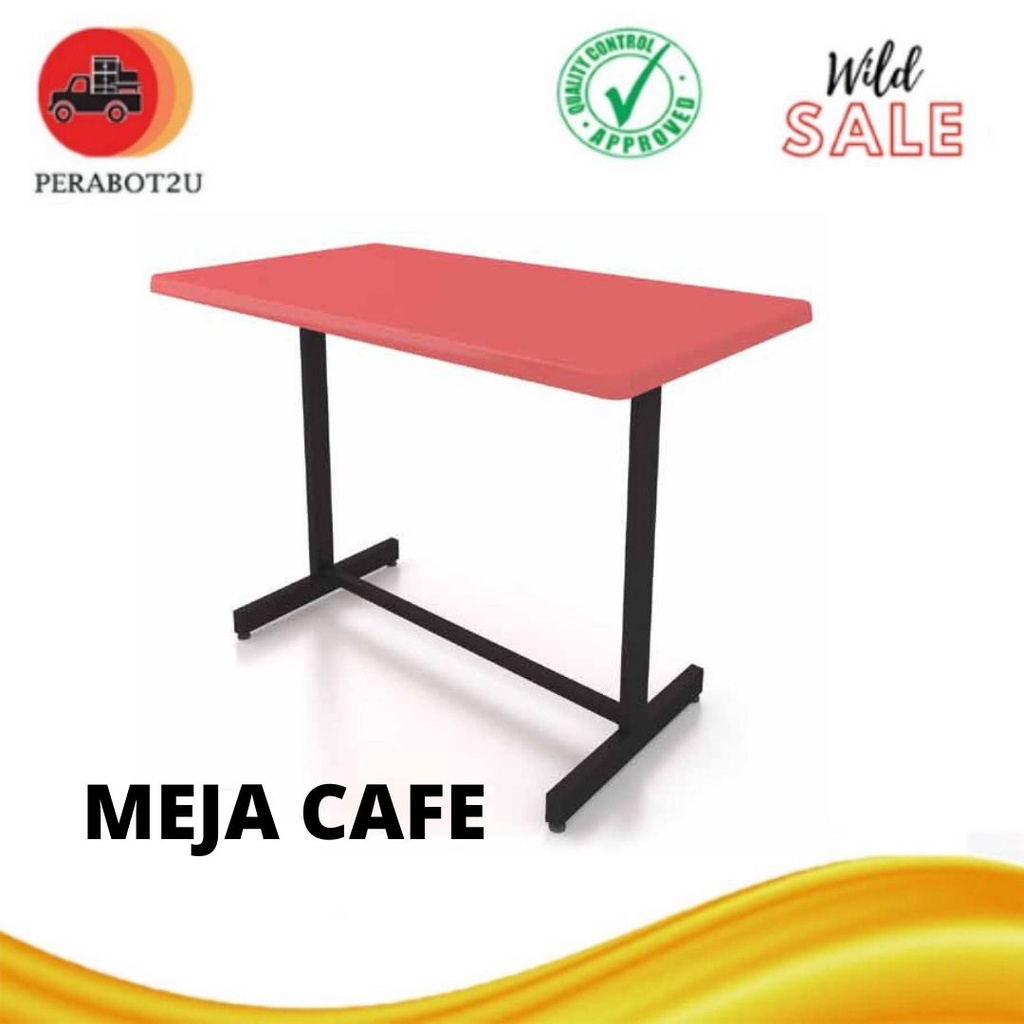 P2U 3V Cafe meja petak plastik / meja cafe plastik fiber | Shopee Malaysia