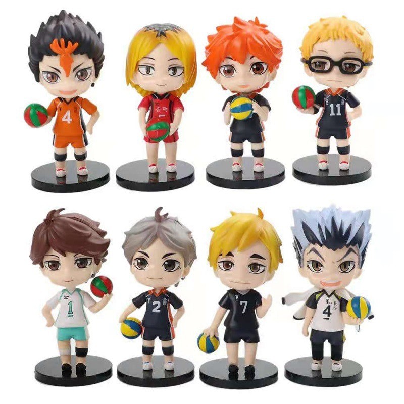 Anime Cartoon Baby Coz Haikyuu Figure set of 8 pcs | Shopee Malaysia
