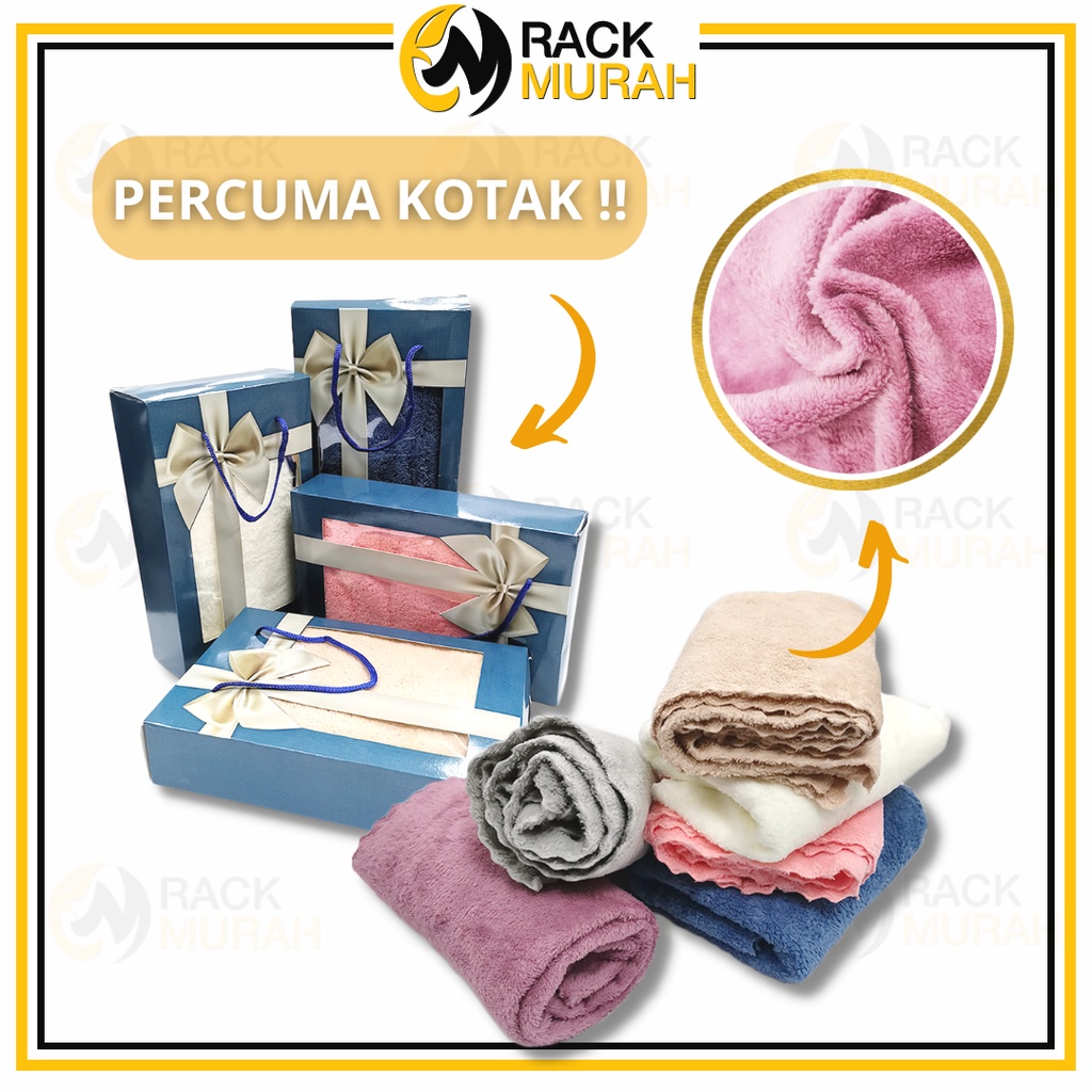 (FREE BOX) DOOR GIFT TOWEL / TOWEL HADIAH KHAWIN / DOOR GIFT KENDURI ...