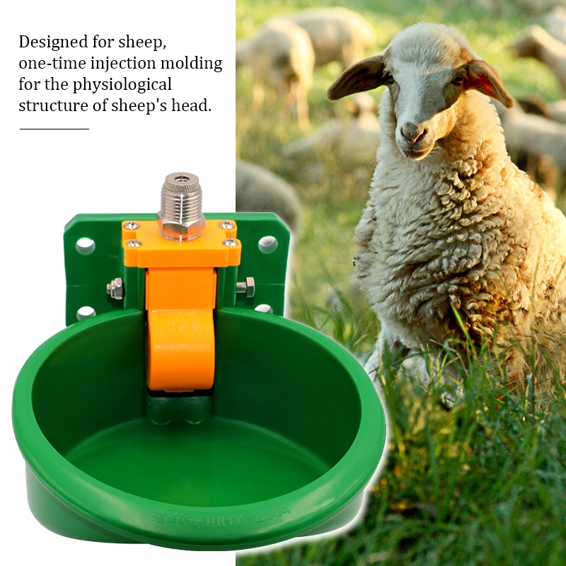 【Ready stock】Automatic Plastic Pig and Sheep Drinking Bowl Touch-type ...