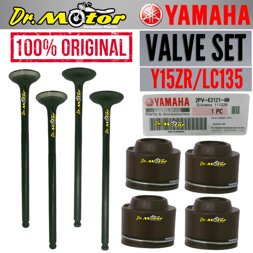 YAMAHA LC135 Y15ZR LC 135 Y15 VALVE EXHAUST INTAKE BAR VAR EX IN MINYAK ...