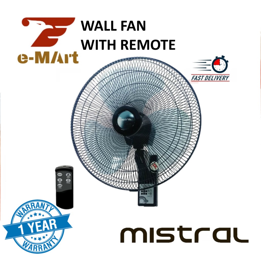 💥MISTRAL Wall Fan 16" with Remote (MWF16R) 💥 [ READY STOCK 现货] | Shopee ...