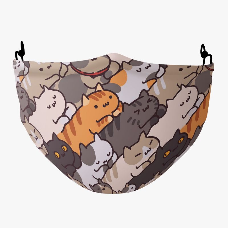 😺🔥CAT LOVER EDITION! WASHABLE FABRIC MASK COMES WITH ADJUSTABLE EARLOOP ...