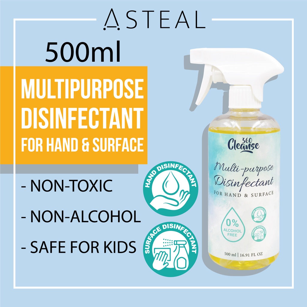 Cleanse360 Multi-Purpose Disinfectant For Hand & Surface [Spray ...