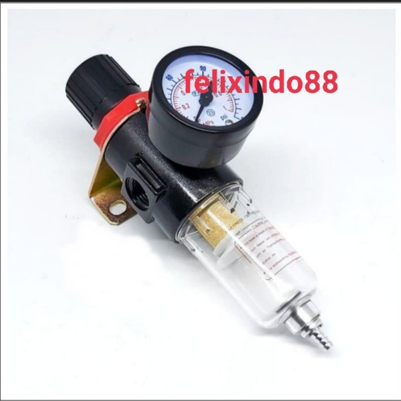 Mini Air Control Unit 1/4 Inch Air Compressor Filter Regulator | Shopee ...