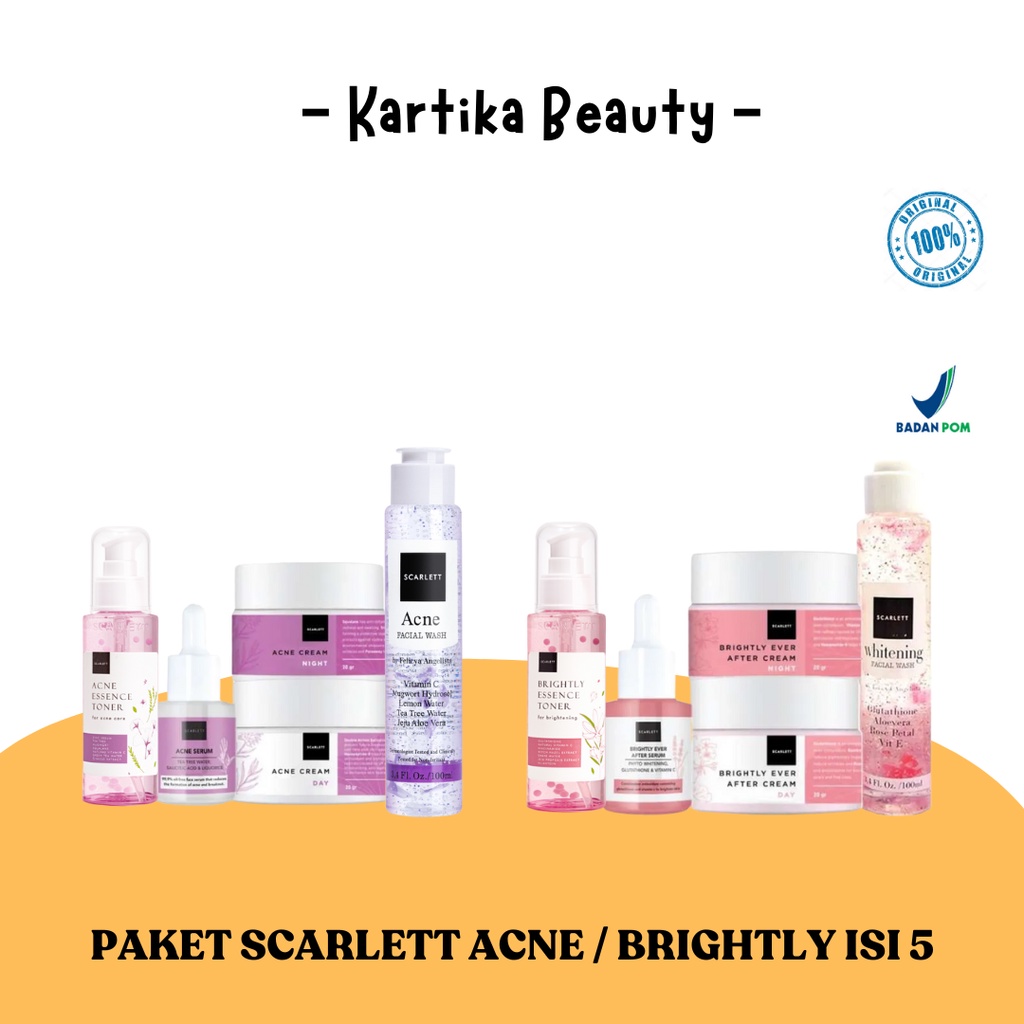 Scarlett Face Package Complete ACNE/BRIGHTLY SKARLET Contents 5 ...