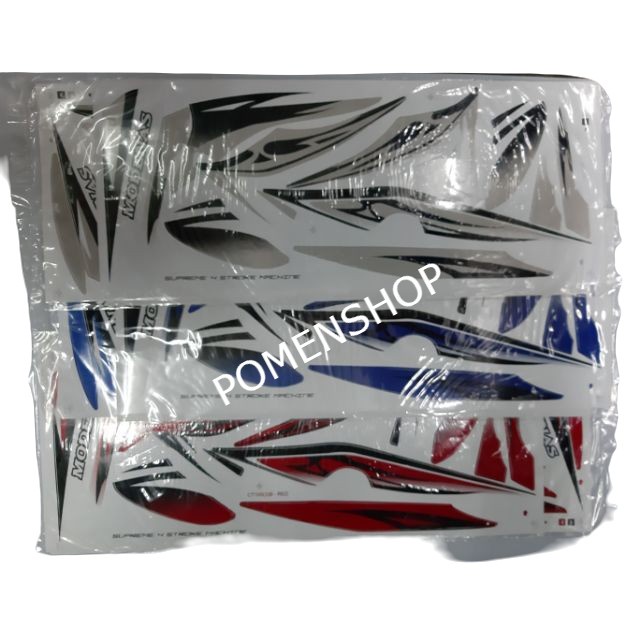 MODENAS CT100 (3) BODY STICKER BADAN STRIKE STRIPE STIKER | Shopee Malaysia