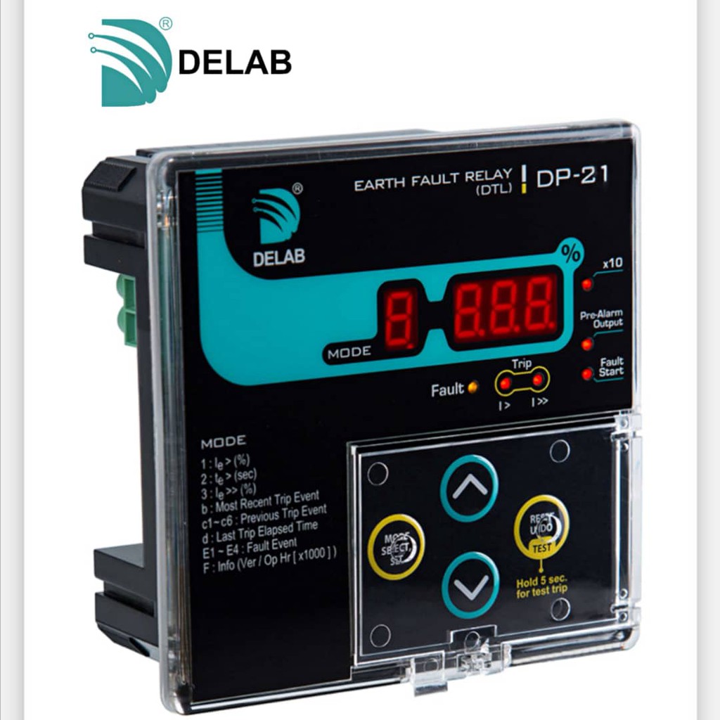 DELAB DP-21 Earth Fault Relay DTL (ready stock) delab dp21 | Shopee ...