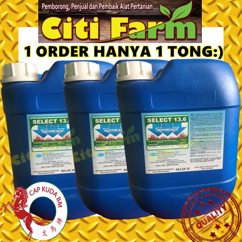 SELECT GLYPHOSATE 20L (Order 1 by 1) Racun Rumput Rumpai Lalang ...