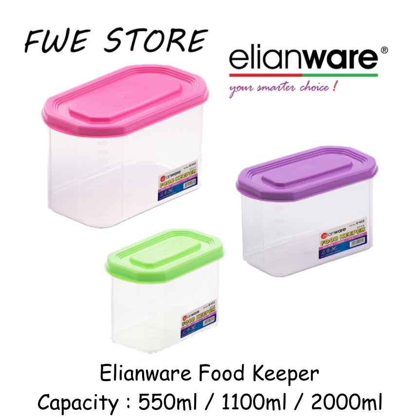 Elianware Food Keeper / Food Storage ( 550ml / 1100ml / 2000ml ...