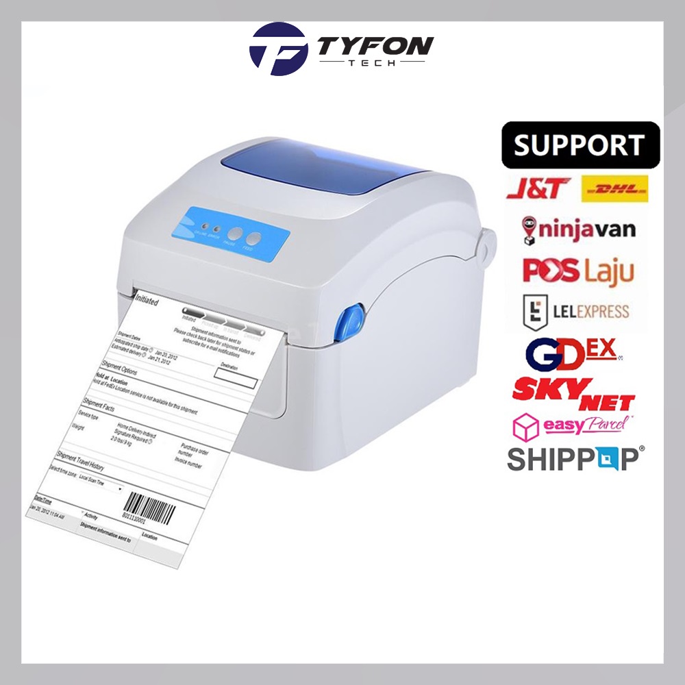 GPrinter GP1324D Thermal Printer Barcode Label Consignment Note Sticker ...