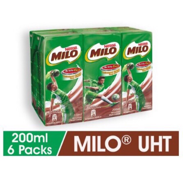 Nestle Milo Activ-Go RTD 6x200ml Nestle Milo UHT 6x200ml | Shopee Malaysia