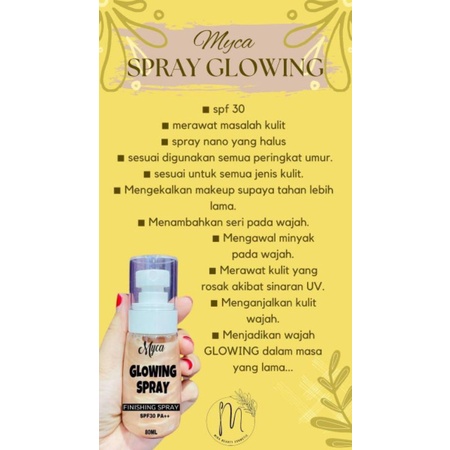 🔥MYCA SPRAY GLOWING🔥 | Shopee Malaysia