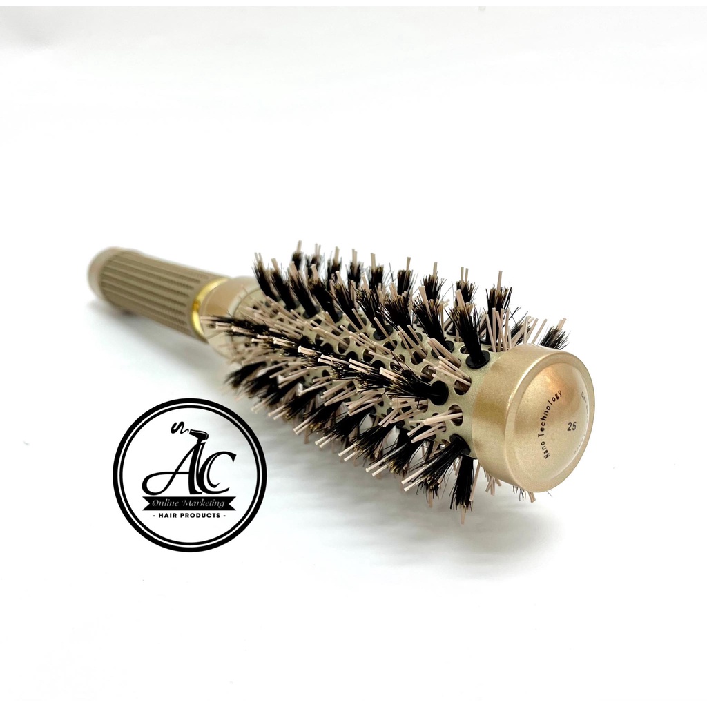 Rolling Brush Nano Technology ceramic + ionic Heat-resistant Hot comb ...