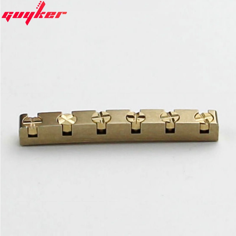 Guyker 42mm/43MM Guitar Nut - Height Curved Adjustable Bell Brass Nuts ...