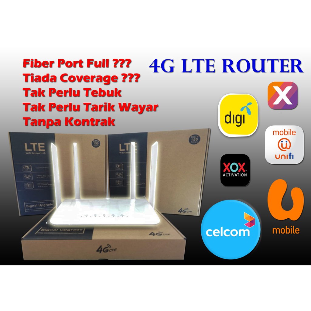 *READY STOCK 4G LTE WIFI SIM CARD ROUTER (MODIFIED UNLOCKED) | Shopee ...